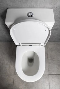 Bruckner Bruckner, DARIO RIMLESS WC kombi mísa s nádržkou, spodní/zadní odpad, bílá, 201.437.4