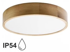 Temar | Koupelnové stropní svítidlo CLEO 4xE27/24W/230V IP54 pr. 47,5 cm dub | TM0119