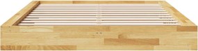 Rám postele bez matrace 150x200 cm Dubový masiv 3324124
