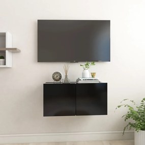 vidaXL Závěsná TV skříňka 60 x 30 x 30 cm [804523] Barva: Černá