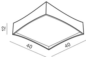 LED stropní svítidlo Veccio černé