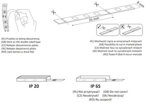 LED pásek 5m LED/36W/12V 4000K