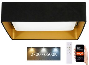 Brilagi Brilagi-LED Stmívatelné svítidlo VELVET SQUARE LED/36W/230V Wi-Fi Tuya+DO černá BG0659