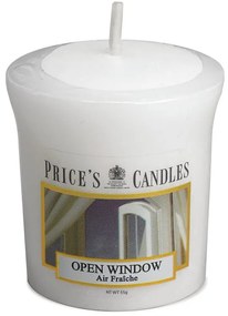 Price´s FRAGRANCE votivní svíčka Otevřené okno - hoření 15h