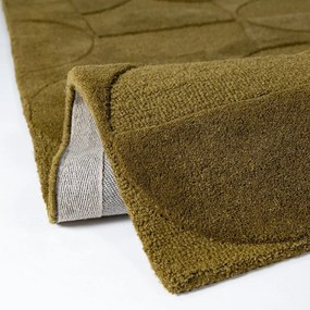 Tmavě zelený ručně tkaný vlněný běhoun 60x230 cm Gigi – Flair Rugs