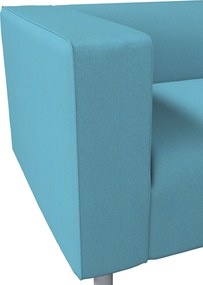 Potah na pohovku IKEA  Klippan 2-místná barva modrá látka pletený vzor