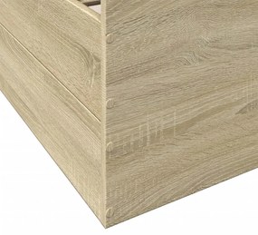 Rám postele se zásuvkami dub sonoma 150x200 cm kompozitní dřevo