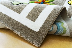 BE Dětský koberec Smart Kids 22303 BEIGE - béžový obdélníkový, bludiště Rozměr: 120x180 cm