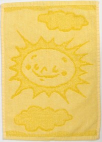 Dětský ručník BEBÉ sluníčko žlutý 30x50 cm
