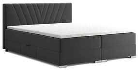 Kontinentální postel dvoulůžko BOXSPRING ERNI + topper v ceně | 140x200 | VÝBĚR TKANIN