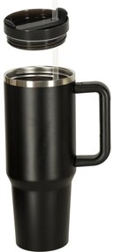 Creative Corner Termohrnek s brčkem a uchem termoska 1200ml černý