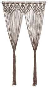 Macramé závěs taupe 140 x 240 cm bavlna 323983
