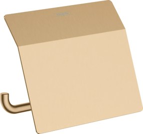 Hansgrohe AddStoris, držák na toaletní papír s krytkou, kartáčovaný bronz, HAN-41753140