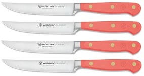 Wüsthof Sada 4 nožů na steaky Classic Colour 12 cm Coral Peach