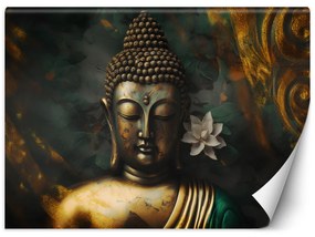 Gario Fototapeta Zlatý Budha na abstraktním pozadí Materiál: Vliesová, Rozměry: 200 x 140 cm