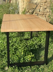 Wudboys Jidelní stůl - Square No.1 Barva kovu: Bílá, Dřevo: Dub, Rozměr: 1900x900, moderní skandinávský styl