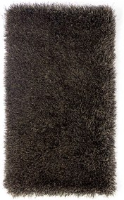 Koberce Breno Kusový koberec LOVE SHAGGY 93600/black-brown, Hnědá, 60 x 110 cm