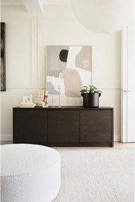 Komoda v dekoru dubu v tmavě přírodní barvě 180x70x40 cm Melstone – Rowico