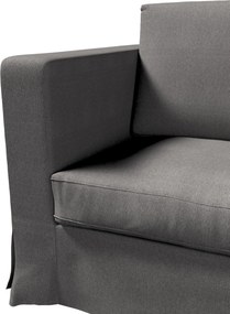 Potah na pohovku IKEA  Karlanda 3-místná nerozkládací, dlouhý barva šedá látka pletený vzor