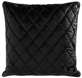 Dekorační povlak na polštář 45x45 Velvet 27 F černý sametový geometrický Eurofirany
