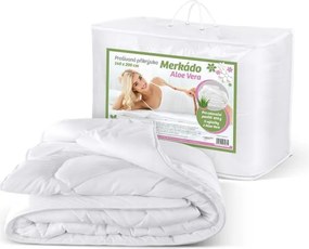 Bellatex Přikrývka Merkado Aloe Vera, letní, 140x220, prodloužená, 495g Bílá 140x220 cm