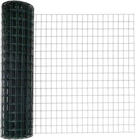 Euro plotové kotvení 10 x 1,2 m Ocel potažená PVC Zelená 3350283