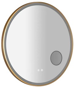 Sapho, TARAN kulaté zrcadlo s LED osvětlením, o 80cm, kosm.zrcátko, senzor, fólie anti-fog, 3000-6500°K, sunset