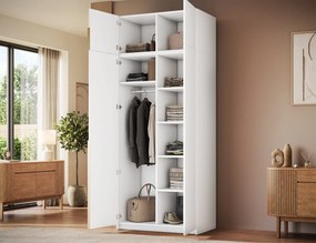 ADRK Furniture Alera II s nástavcem Skříň s otočnými dveřmi ADRK-W-ALER-100-WG