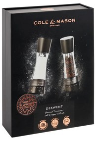 Cole&Mason Sada mlýnků na sůl a pepř Derwent Black Wood