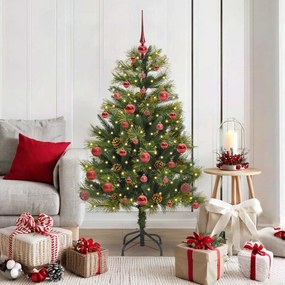 Umělý sklopný vánoční stromeček s kužely Zelená 150 cm 3395080