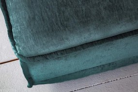 Designová taburetka Eden 100 cm petrol zelená / samet