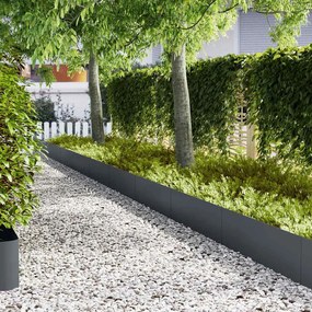 Okraj trávníku 30 ks 100 x 0,05 x 30 cm Studeně válcovaná ocel 3335783