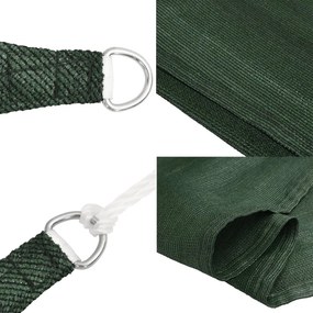 Plachta proti slunci 160 g/m² tmavě zelená 5 x 6 m HDPE 311466