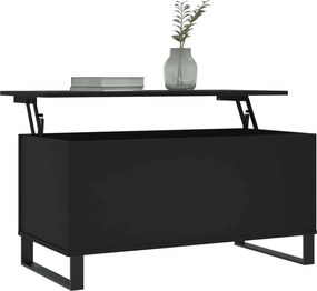 vidaXL Konferenční stolek 90 x 44,5 x 45 cm kompozitní dřevo [830981] Barva: Černá