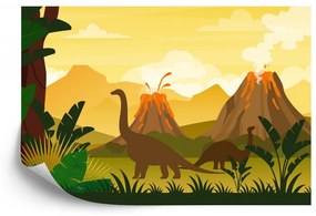 Fototapeta Dinosauři A Krajina Samolepící tapety 360x240