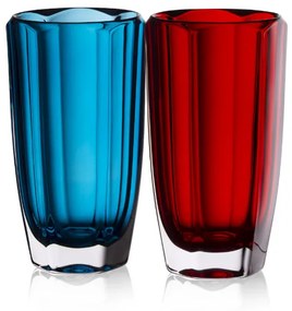 Bohemia Crystal Sklenice na vodu a nealko Lumier Red&Blue 360ml (set p