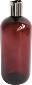 Dávkovač na mýdlo 500 ml hnědý s černo-stříbrným DISC TOP BELA
