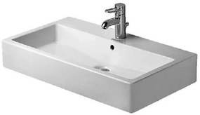 Duravit Vero - Umyvadlo 80x47 cm, s přepadem, s otvorem pro baterii, bílá 0454800000