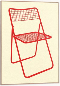 Zarámovaný digitální tisk Ted Net Chair