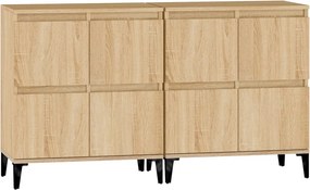 Příborníky 2 ks dub sonoma 60 x 35 x 70 cm kompozitní dřevo 3185762