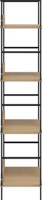 Knihovna se 4 policemi dub 60x27,6x124,5 cm kompozitní dřevo 288223