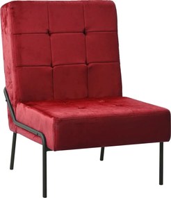 vidaXL Relaxační židle 65 x 79 x 87 cm samet [325775] Barva: vínová červená
