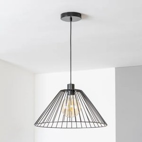 Brilagi - LED Lustr na lanku CERIA WIRE 1xE27/40W/230V pr. 45 cm černá