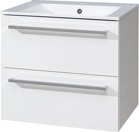 Mereo, Mereo Bino, koupelnová skříňka s keramickým umyvadlem 61 cm, bílá, MER-CN660