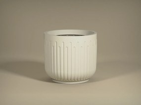 Květináč Arcus, hedvábně bílá, více velkostí - Pottery Pots Velikost: M - ⌀ 48, v. 44 cm