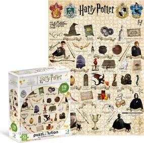 DODO Puzzle Harry Potter: Manuál pro kouzelníky / 770 dílků / 48 x 68