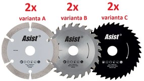 Segmentový diamantový kotouč k AE5KR55DN-BMC, 2ks ASIST AE5A020
