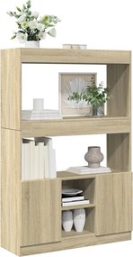 Skříň highboard dub sonoma 92 x 33 x 140 cm kompozitní dřevo 3309611
