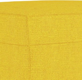 3dílná sedací souprava s polštáři světle žlutá textil 3201863