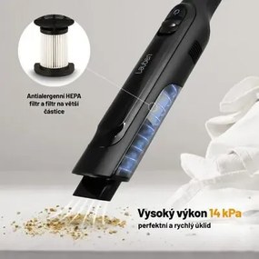 Lauben Hand Vacuum 2in1 120BC černá / Ruční vysavač 2v1 / 120W / 2600m